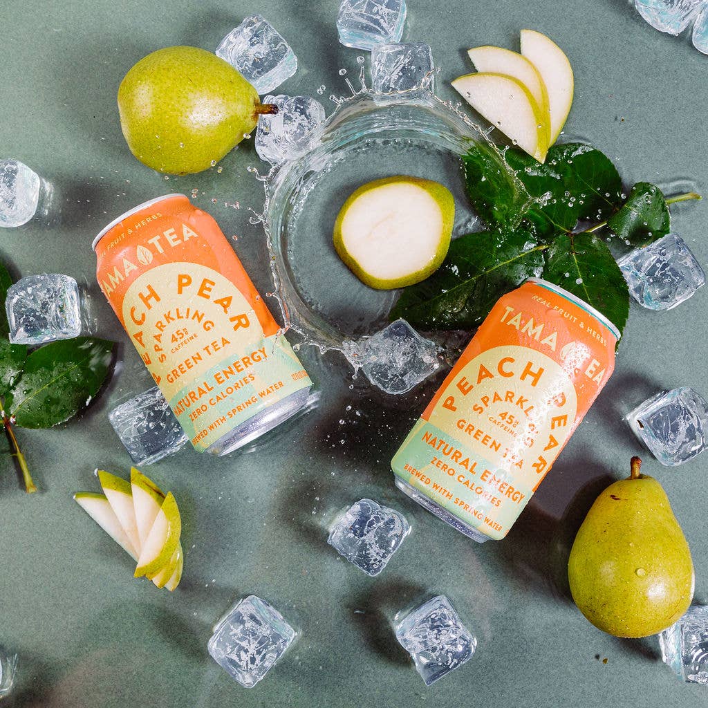 Peach Pear - Organic Sparkling Green Tea – Paloverde Botanicals